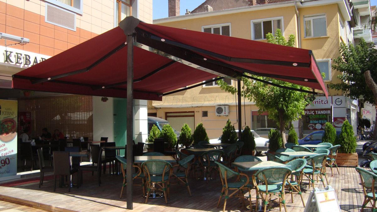 Roofed Articulated Awning – Turkey Roofing Systems | Turkey Roofing ...